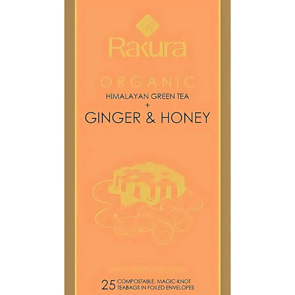 喜馬拉雅山有機綠茶+薑+蜂蜜 Rakura Organic Himalayan Green Tea + Ginger and Honey ...