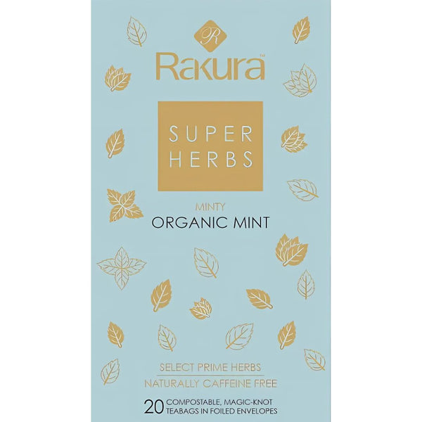 喜馬拉雅山有機薄荷茶 Rakura Super Herbs Organic Mint Tea (20 tea bags) – 食療主義有限公司 ...
