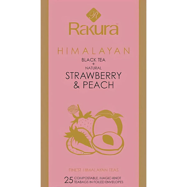 喜馬拉雅山紅茶+草莓+桃 Rakura Himalayan Black Tea + Strawberry and Peach (25 tea ...